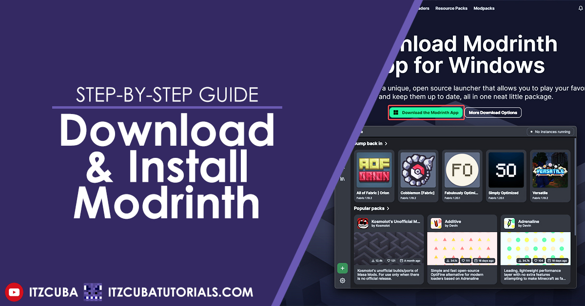 How to Download & Install the Modrinth App - itzCuba